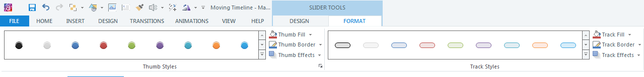 How Can I Use a Slider to Create a Moving Timeline?