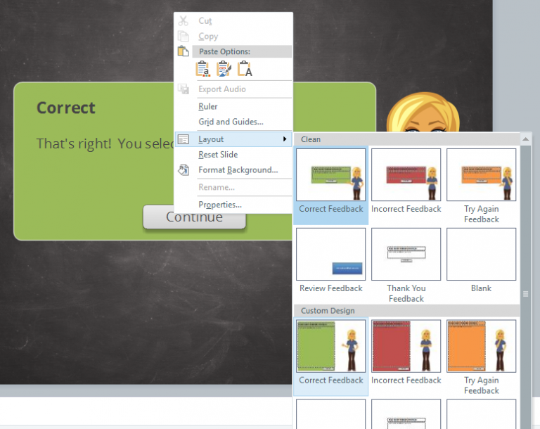 How Do I Change the Way the Correct/Incorrect Feedback Looks When I ...