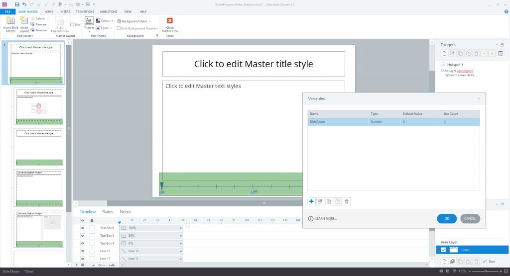 How Can I Use a Slider as a Progress Meter?