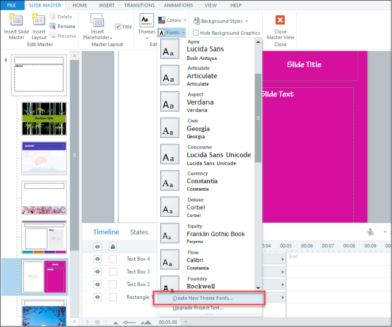 How Do I Change the Default Text Size?